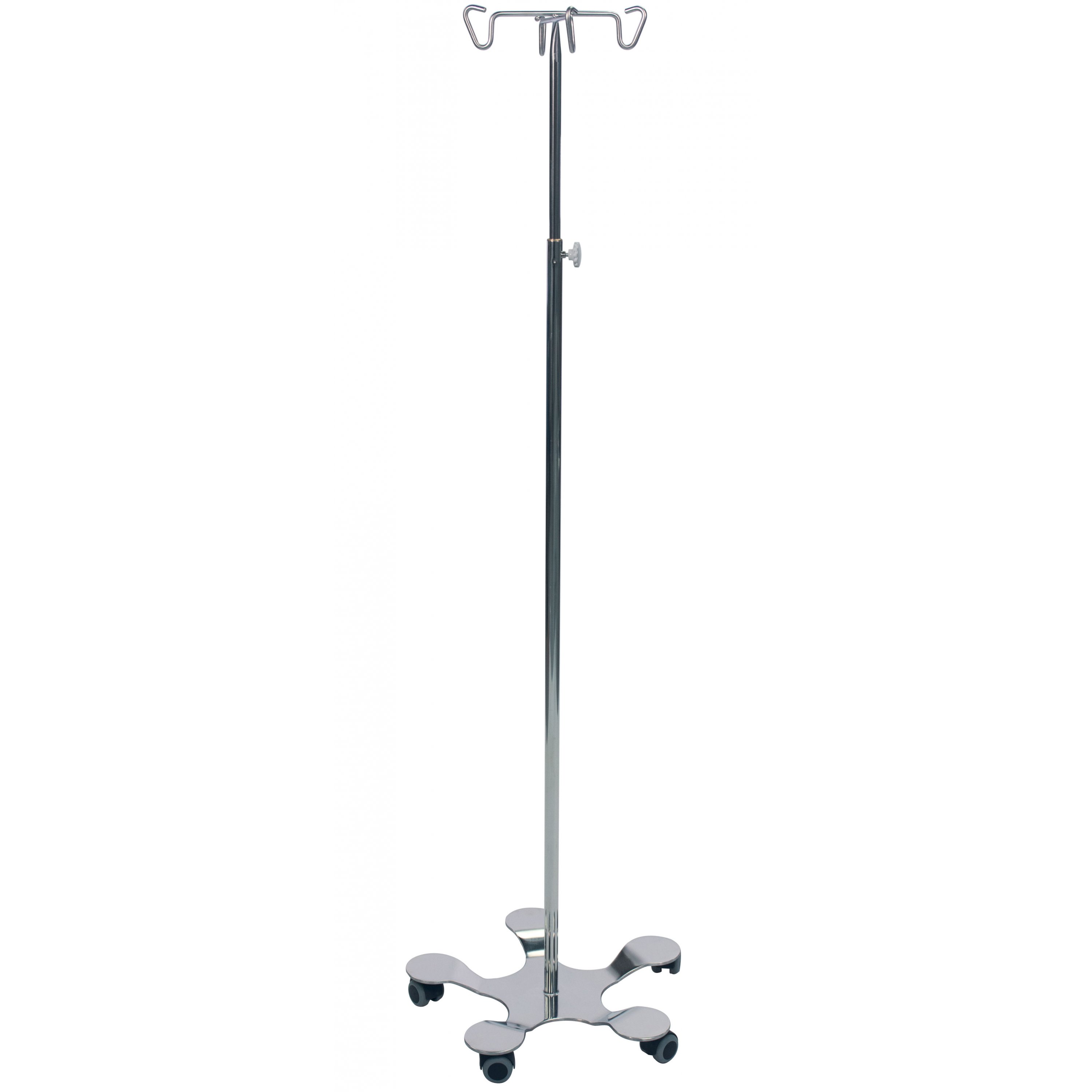 Pedigo Hand Operated 5-Leg Base SS IV Stand with 2 or 4-Hook