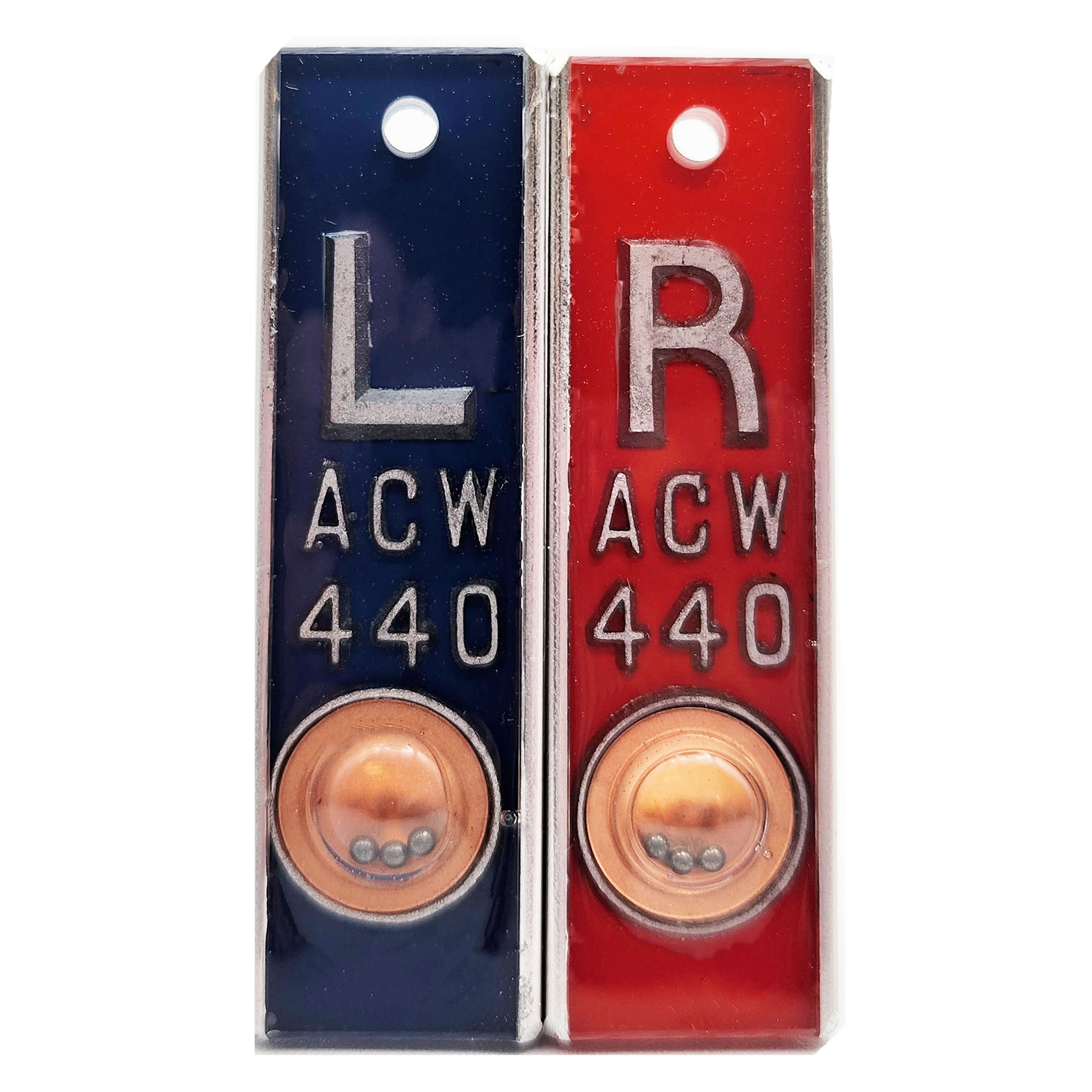 Aluminum Vertical Position Indicator Marker 1/2" 2 Lines of 1-3 ...
