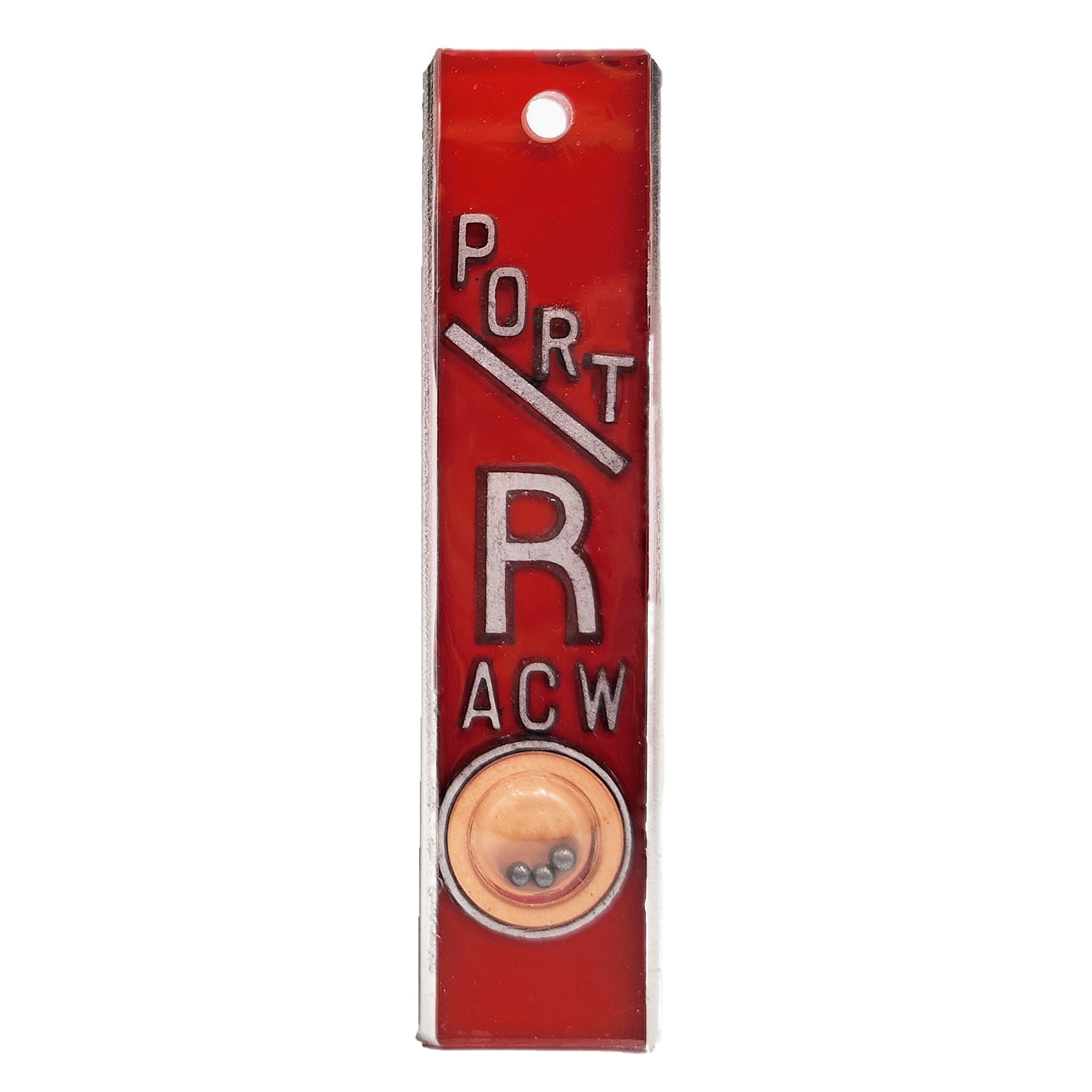 Aluminum Vertical PORT Position Indicator Marker 1/2" 1-3 Initials