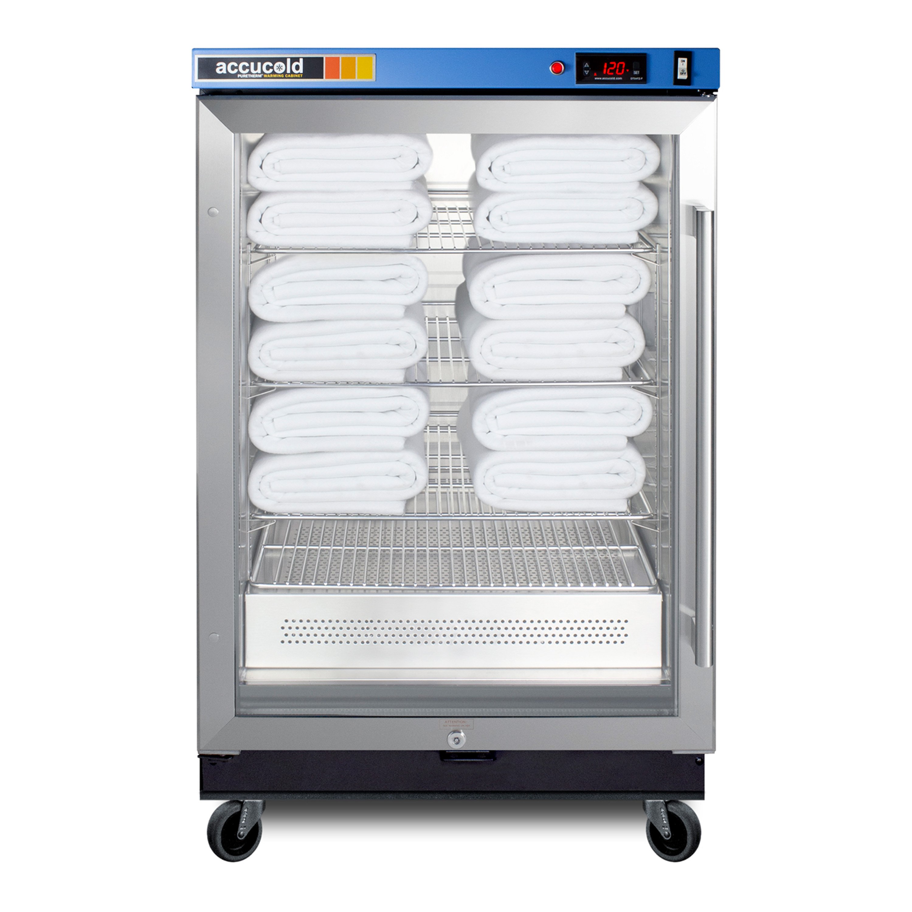Accucold 65G Blanket Warmer, 3 Chrome Shelf - 4.57 Cubic Feet