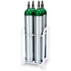 MRI Non-Magnetic Oxygen Cart for Six D or E Cylinders OXM8503-01