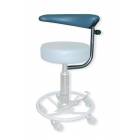 Pedigo Hydraulic Foot Operated Surgeon Stool With Backrest