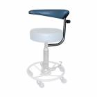 Pedigo P-6000 Hydraulic Foot Operated Surgeon Stool with Backrest