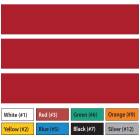 Magna Visual Pre-Cut Magnetic Write-On Ribbon Strips 3"H x 6"L