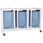 MRI Non-Magnetic Utility Table with Top Shelf & Guard Rails